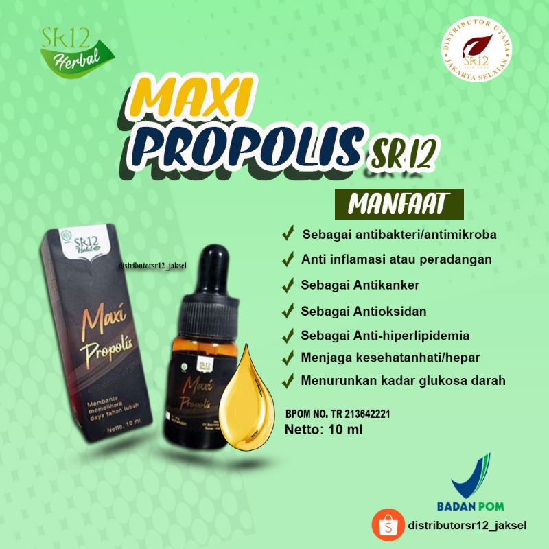 Jual SR12 MAXI PROPOLIS 10ml MENINGKATKAN DAYA TAHAN TUBUH | Shopee Indonesia