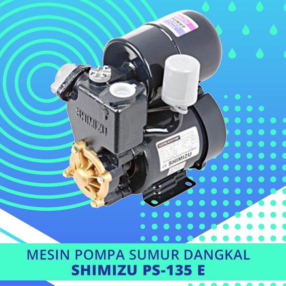 Jual POMPA AIR OTOMATIS SUMUR PDAM SHIMIZU PS 135 E | Shopee Indonesia