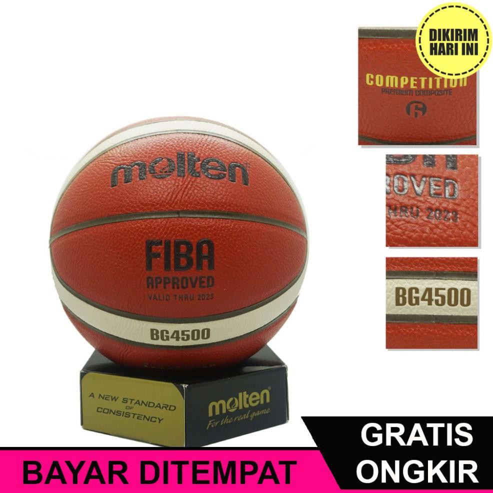 Jual (BAYAR DITEMPAT) CE5305 BOLA BASKET MOLTEN B6G4500 ( INDOOR ...