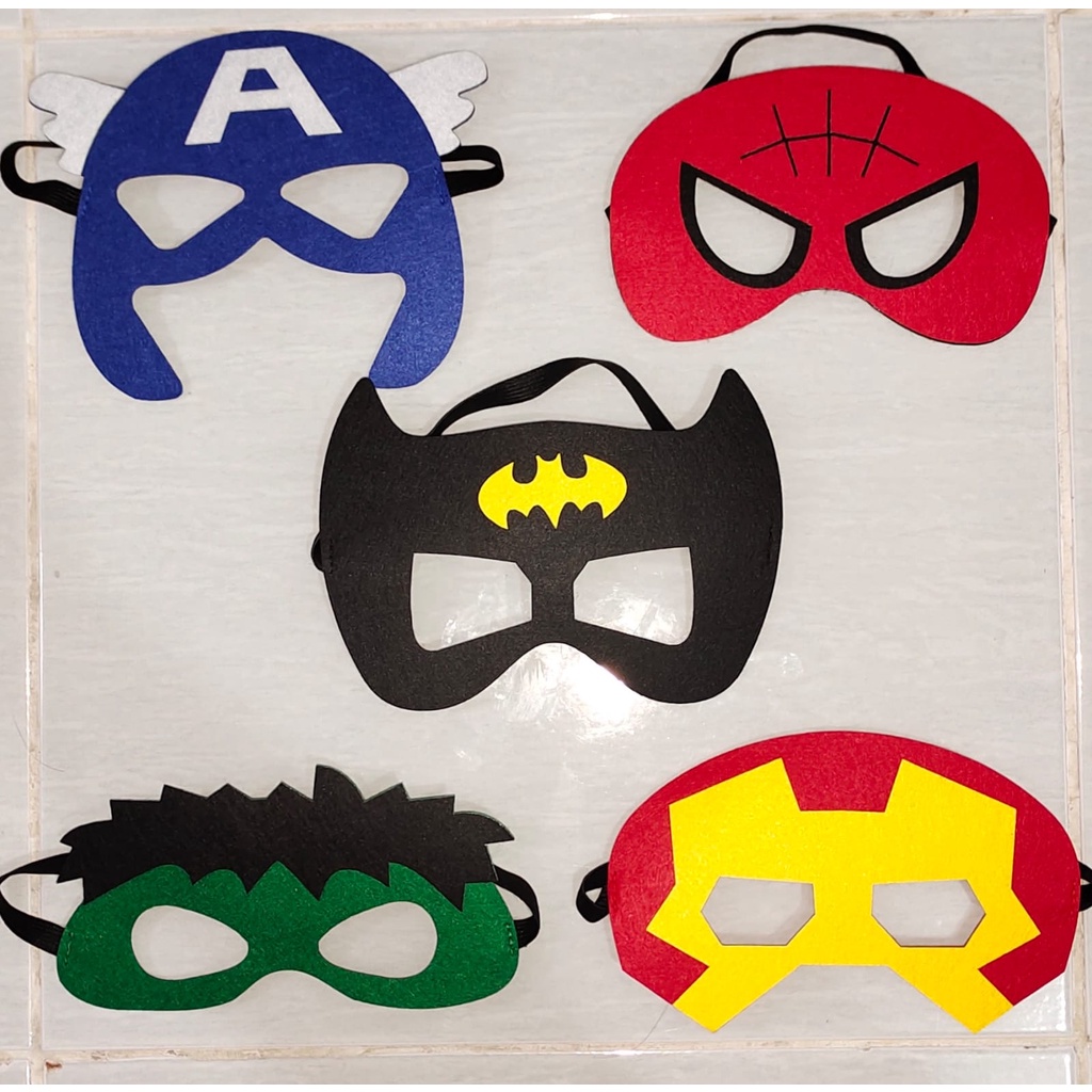 Jual TOPENG SUPERHERO / TOPENG FLANEL / TOPENG ANAK / MAIANAN ANAK ...