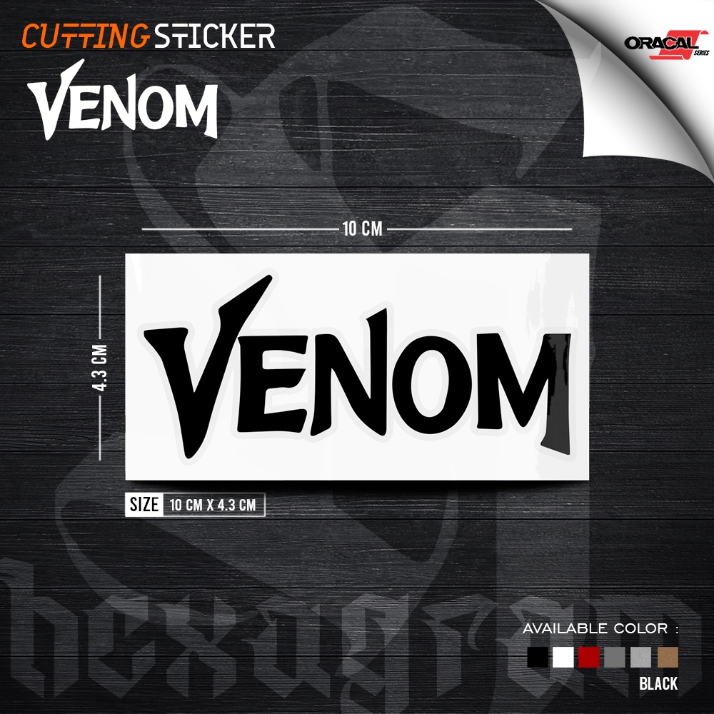 Jual Cutting Sticker Venom Logo Text | Stiker Cutting Tulisan Logo ...