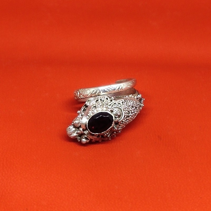 Jual Cincin Ring Perak Silver Bali Naga Dragon Mahkota Onyx Asli 925 ...
