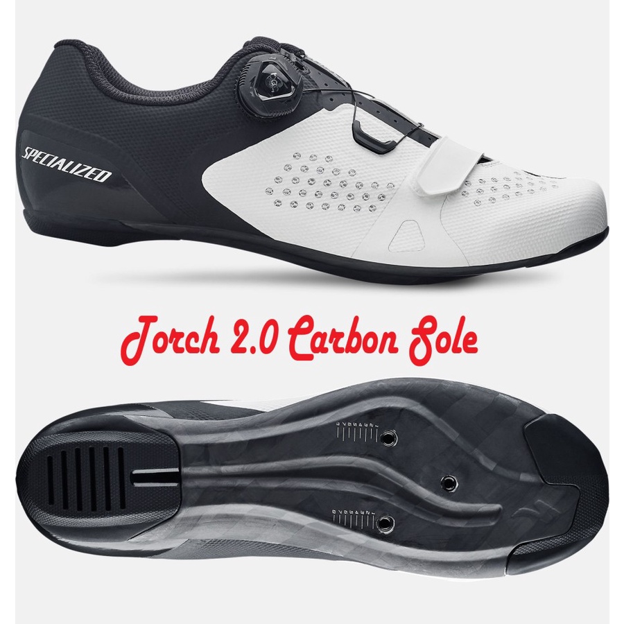 Jual Sepatu Road Bike Specialized Torch 2.0 Road Carbon Shoes - Putih ...