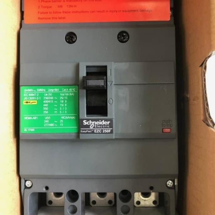 Jual Mccb Breaker Ezc250F 125A / 160A / 200A / 250A Schneider Harga Sama | Shopee Indonesia