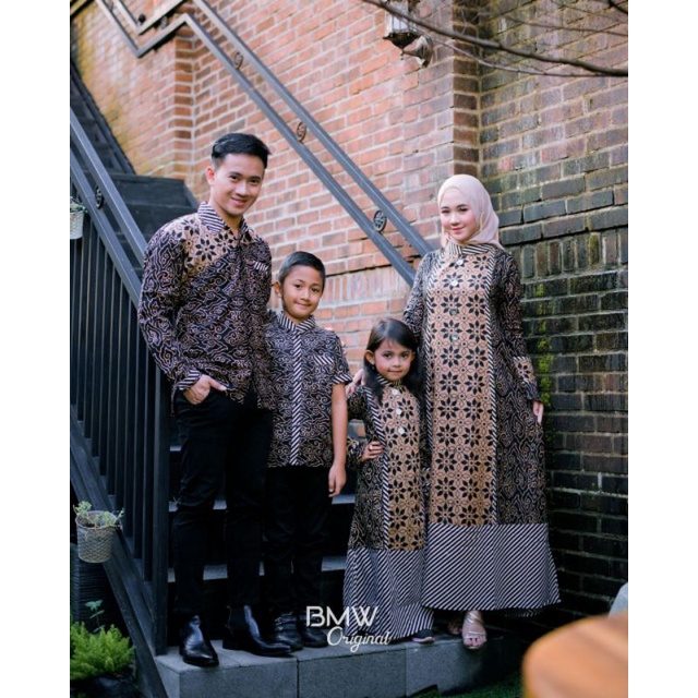 Jual Batik Sarimbitan• Familly Set Harika Couple Batik Keluarga • Batik ...