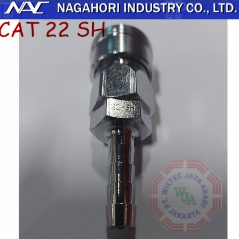 Jual Quick Coupler CAT22SH / CAT 22 SH (1/4") Merek NAC Nagahori (Japan ...