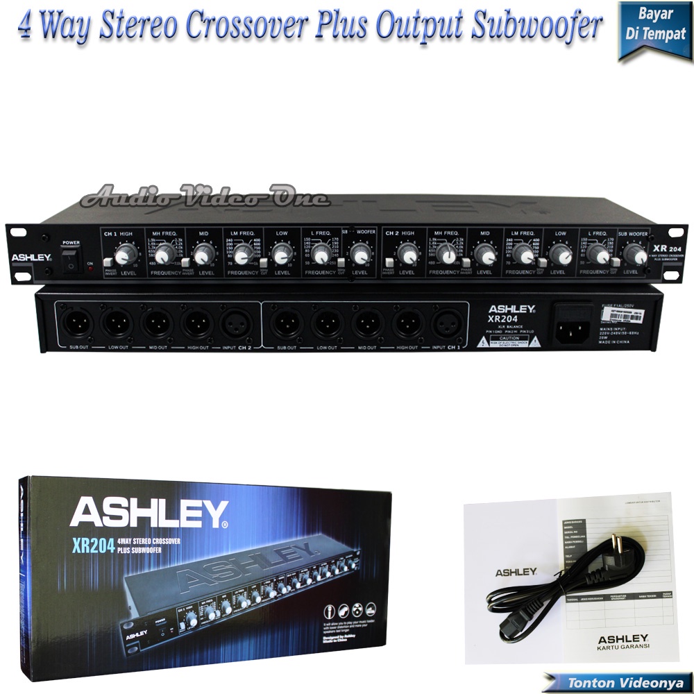 Jual Crossover Ashley XR204 Crosover ASHLEY 4 Way Stereo Plus Input ...