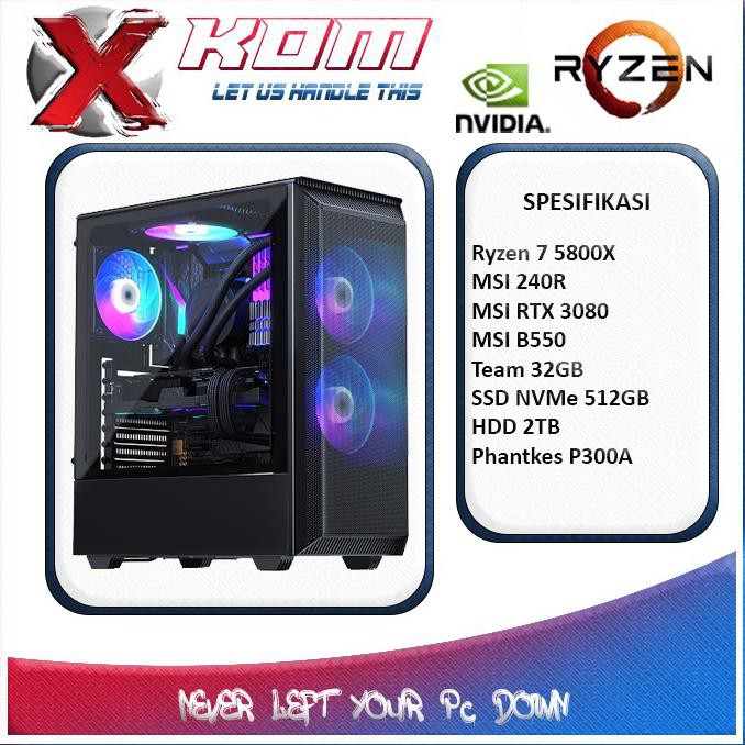 Jual CUCI GUDANG PC Gaming Komputer Rakitan PRO Ryzen 7 5800X RTX 3080 | Shopee Indonesia