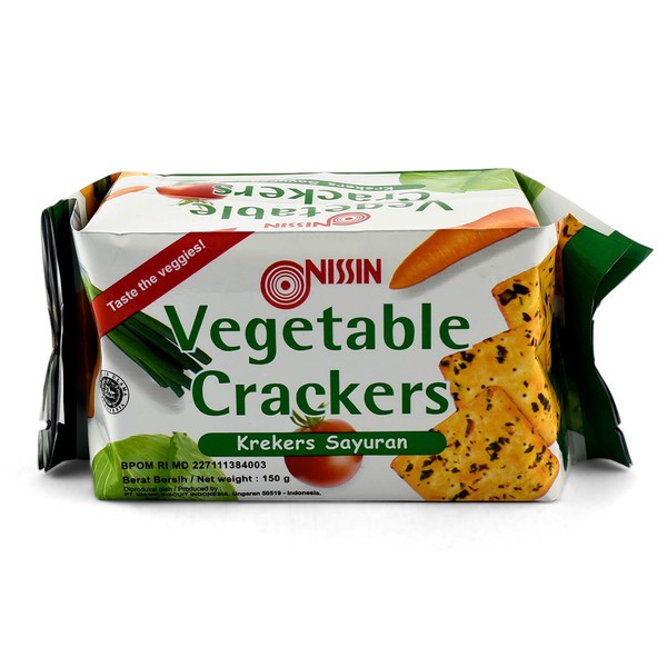 Jual NISSIN Vegetable Crackers 150g - Biskuit Krekers Rasa Sayuran ...