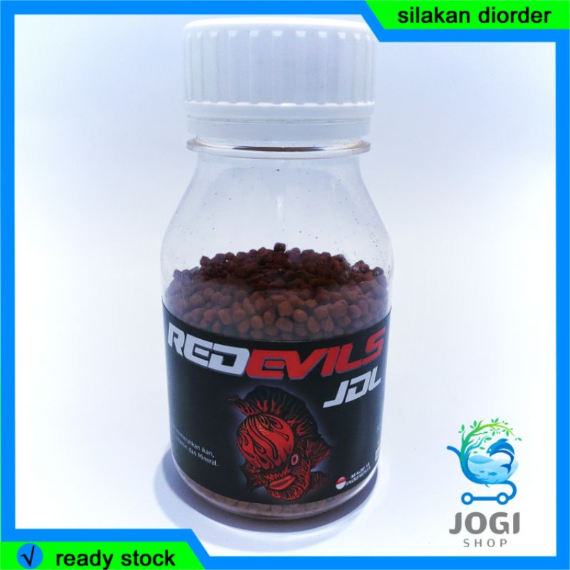 Jual JDL RED DEVILS - Pakan Ikan Louhan 100 gram | Shopee Indonesia