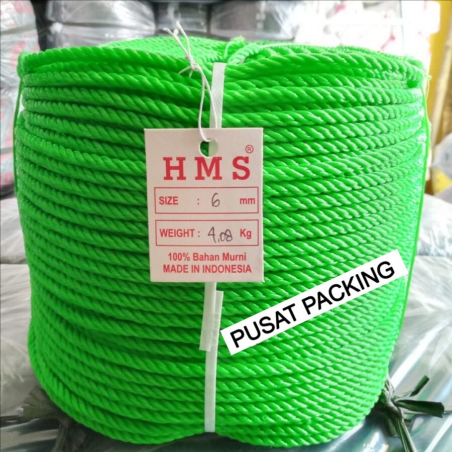 Jual Tali Tambang Plastik 6mm +-200m/Tali Pengikat/Tali Plastik/Tambang 6mm | Shopee Indonesia