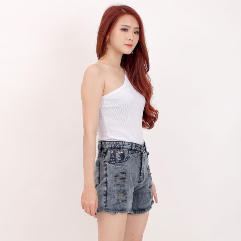 Jual (COD/4 Warna) Celana Pendek Hotpants Jeans Denim Wanita Ripped Rumbai Unfinished | Shopee ...