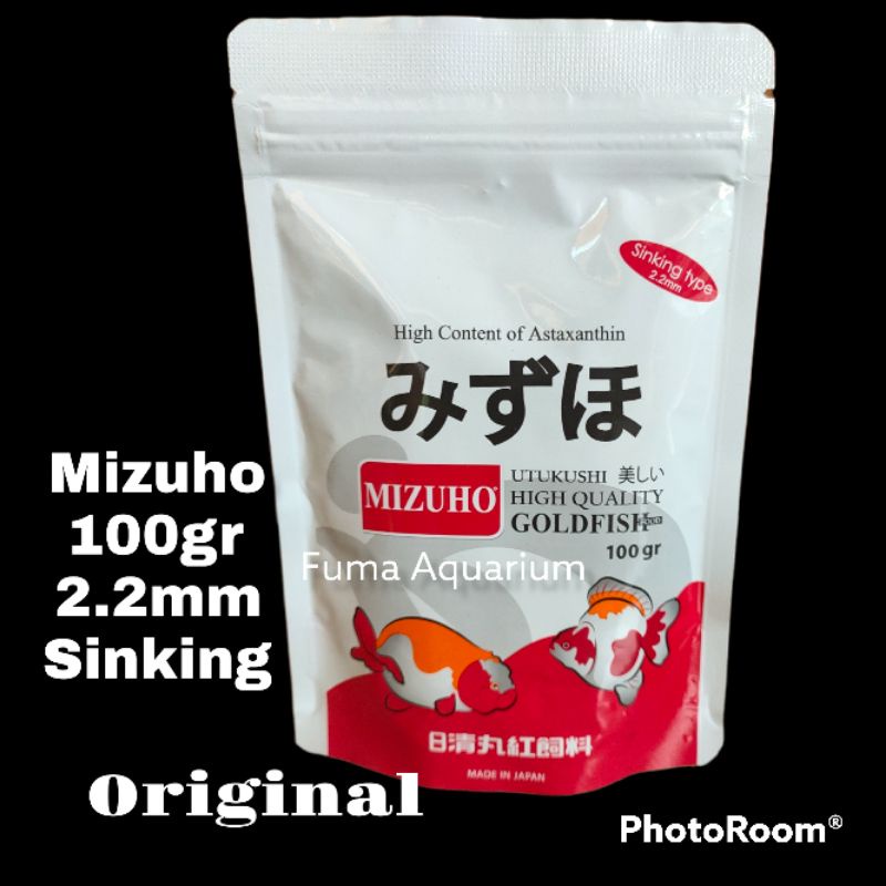 Jual MIZUHO GOLDFISH 100gr Sinking/tenggelam 2.2mm Makanan Ikan mas ...