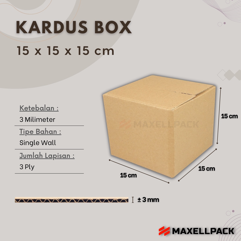 Jual Kardus Karton Box 15x15x15 CM Kotak Dus Hampers Kecil | Shopee ...