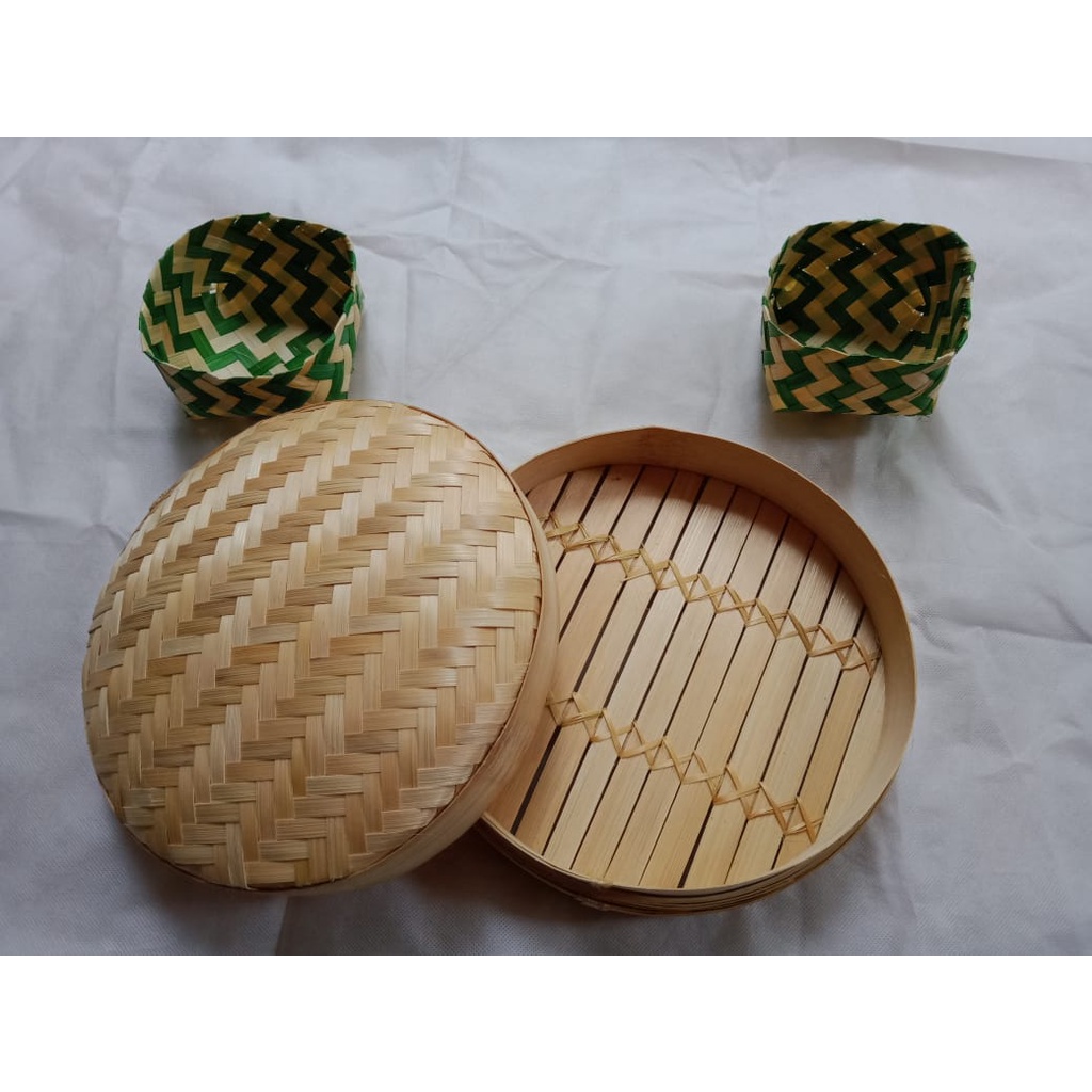 Jual 40CM klakat dimsum-klakat bambu-klakat somay-tempat somay-kukusan ...