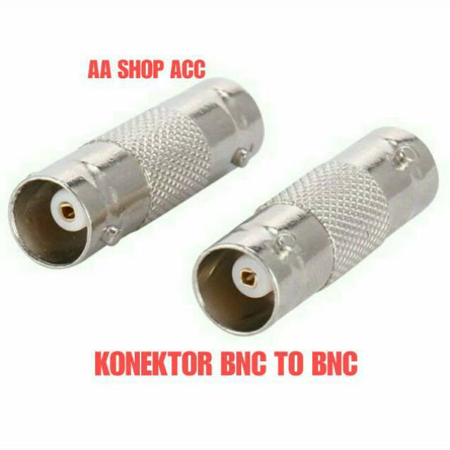 Jual Jack konektor bnc to bnc sambungan kabel cctv video | Shopee Indonesia