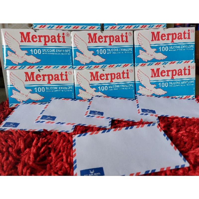 Jual AMPLOP MERPATI 100 SILICONE ENVELOPE 1 PACK isi 100 lembar ...