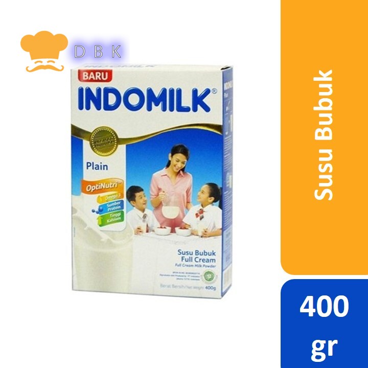 Jual Indomilk Fullcream 400gr susu bubuk baking cooking | Shopee Indonesia