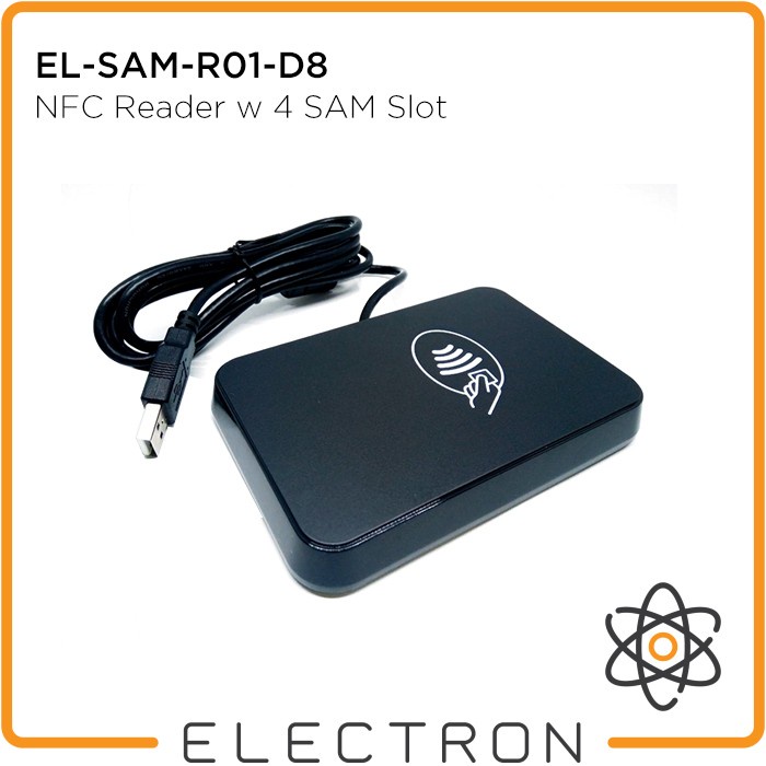 Jual EL-SAM-R01-D8 USB NFC Reader 4 SAM Card Slot PSAM Payment 13.56 ...
