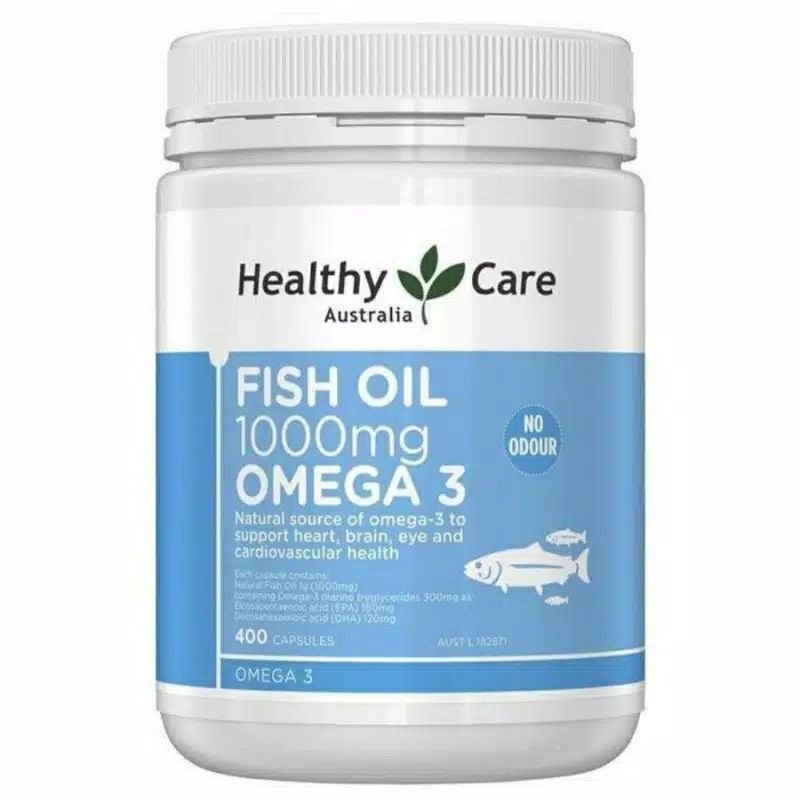 Jual Healthy Care Fish Oil 1000mg Omega 3 No Odour - 400 Capsules ...