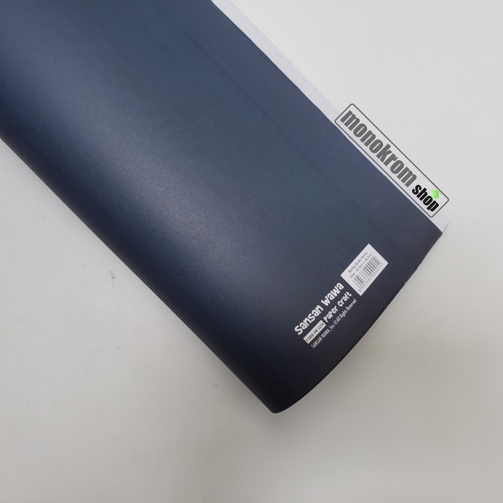 Jual Kertas Kado Sansan Wawa Motif Polos Warna Biru Navy Dark ...