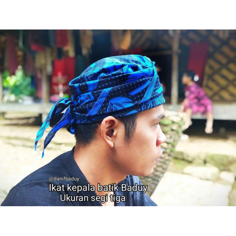 Jual COD Lomar ikat kepala adat suku Baduy luar ikat kepala pakaian adat ikat kepala baduy ...
