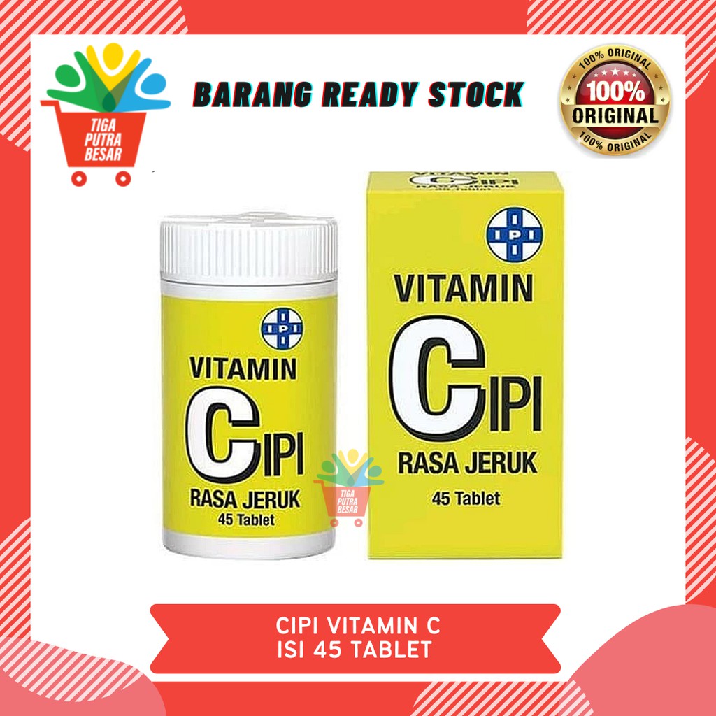 Jual VITAMIN C IPI RASA JERUK 50 Mg ISI 45 TABLET | Shopee Indonesia