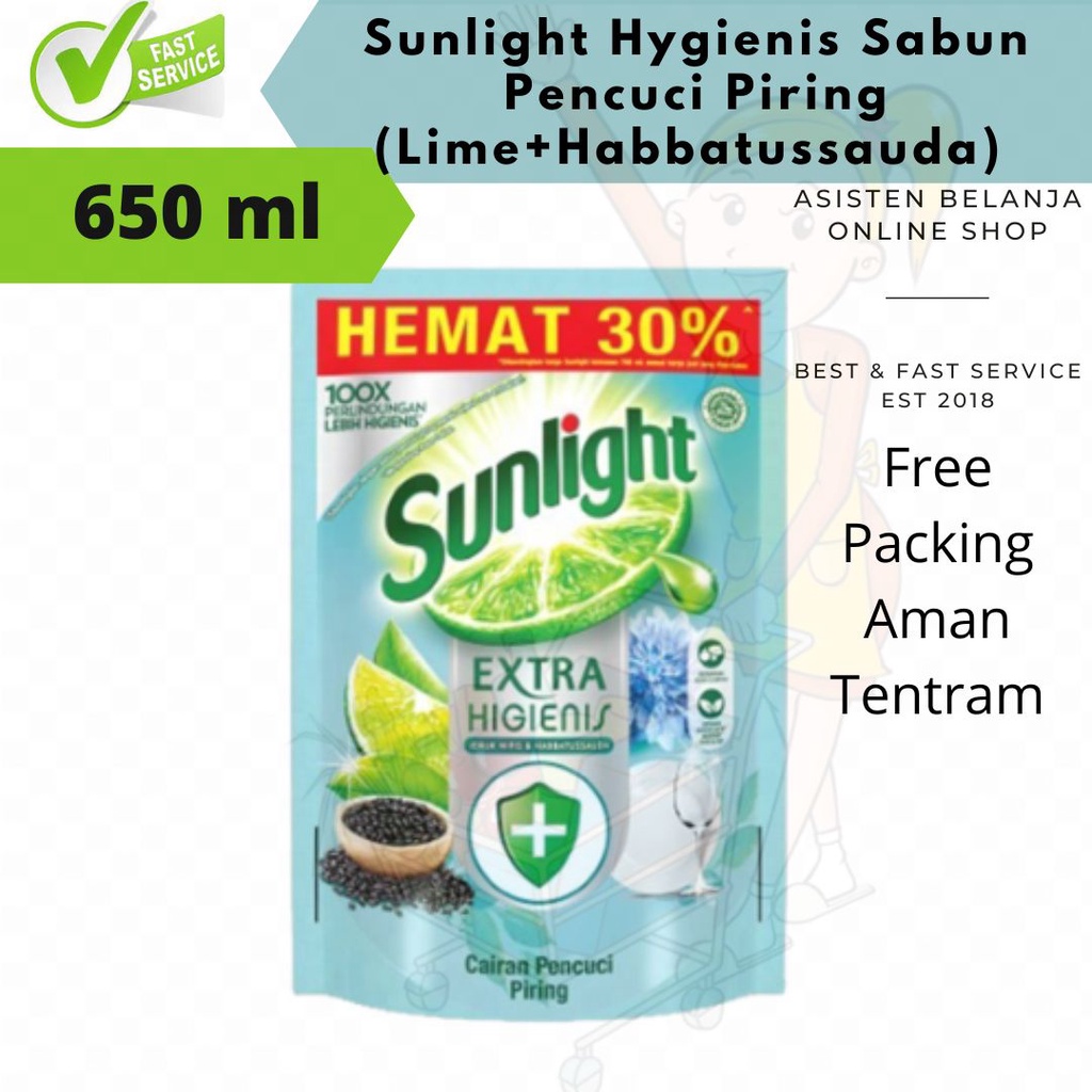 Jual SUNLIGHT Higienis 755ml 755 ml 650ml Jeruk Nipis & Habbatussauda ...
