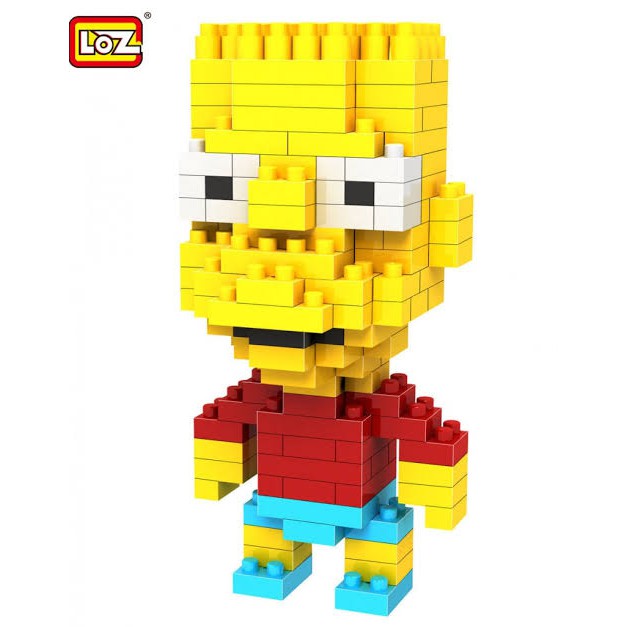 Jual L9337 The Bart Simpson Nano Block Brick | Shopee Indonesia