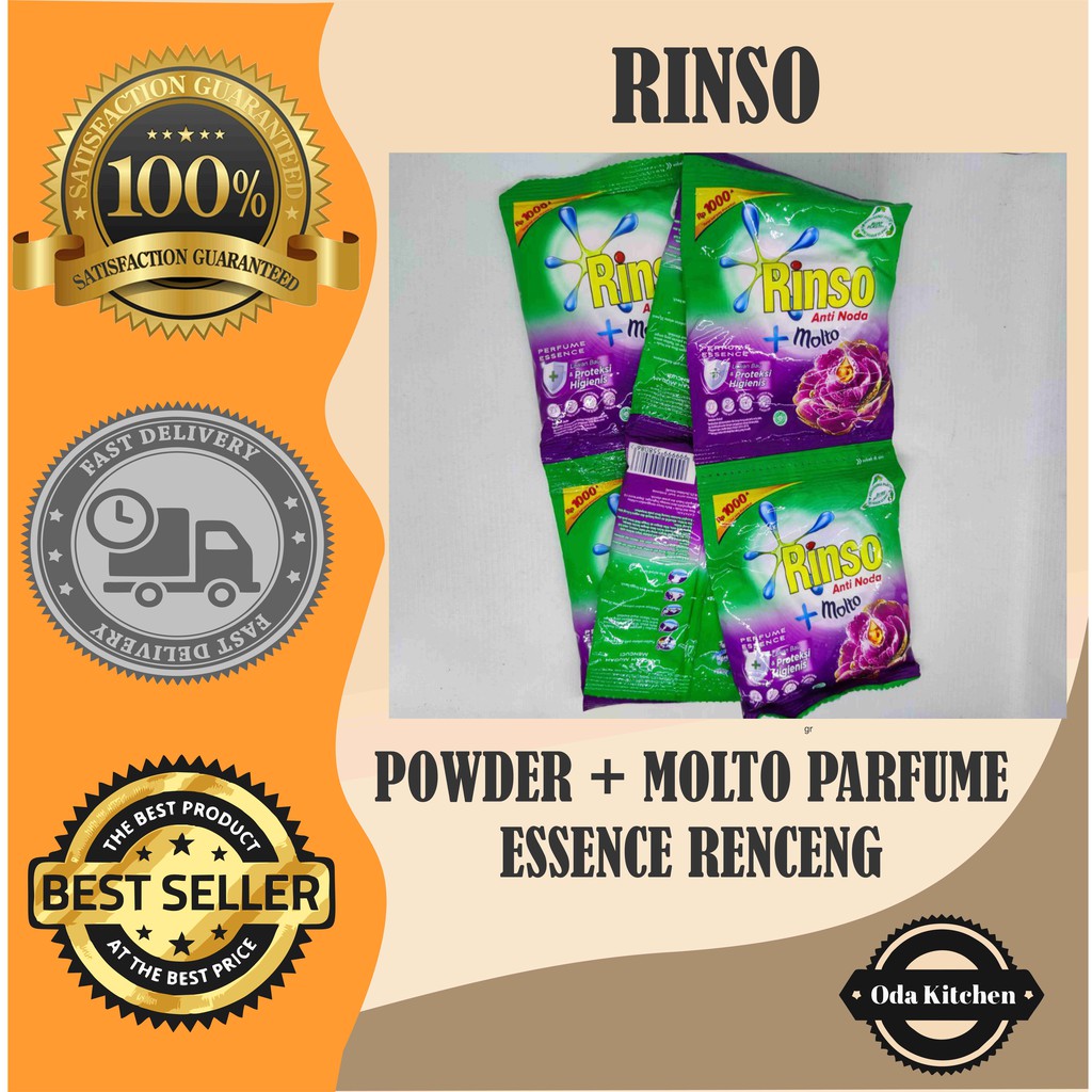 Jual RINSO DETERJEN POWDER PLUS MOLTO PERFUME ESSENSE ROSE FRESH ...