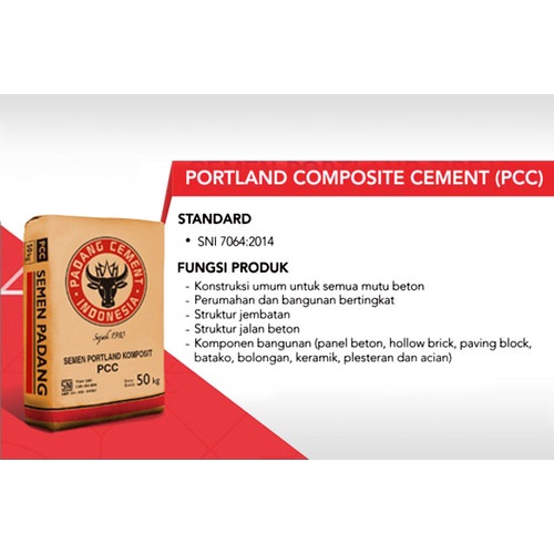 Jual SEMEN PADANG PCC 40 KG - 50 KG - 40 KG (200 SAK) | Shopee Indonesia