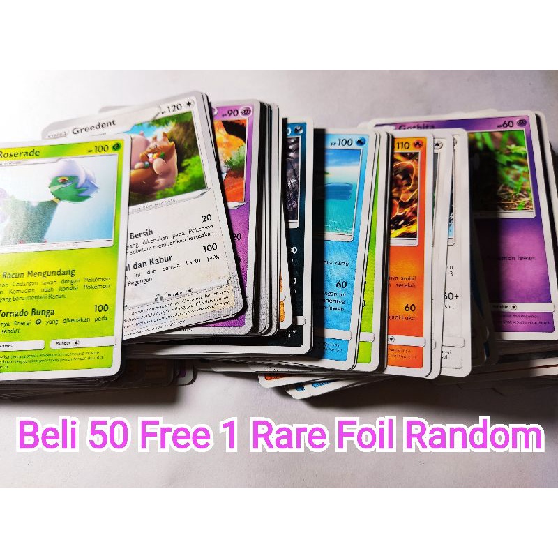 Jual Kartu Pokemon TCG Indonesia Original Ecer Satuan Bulk Random Trading Card Game | Shopee ...