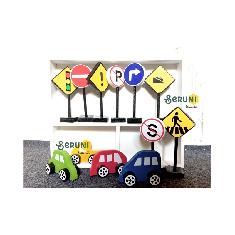 Jual Lalu Lintas Set Rambu Kayu | Shopee Indonesia