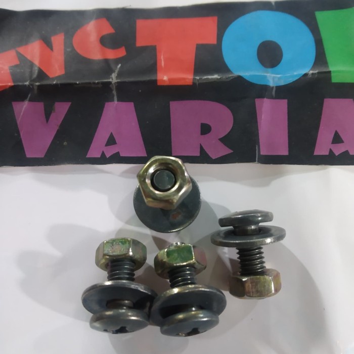 Jual wmkne0d Baut Plat Nomor Motor Baut Plat Nomor Ukuran 10 Mm Baut ...