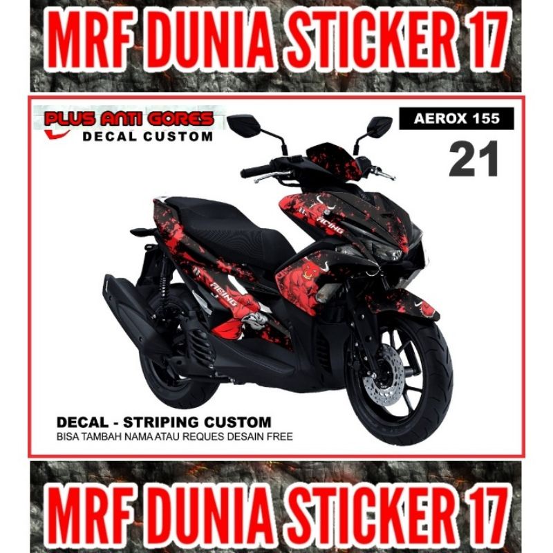Jual Sticker Decal Motor Aerox Full Body dekal motor Aerox 155 Full ...