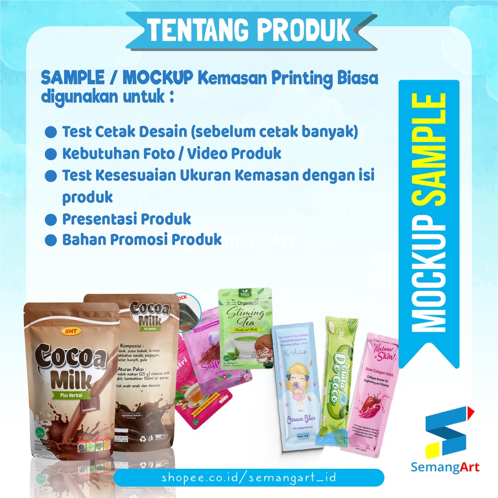 Jual Cetak SAMPLE / MOCKUP Kemasan standing Pouch Printing Desain ...