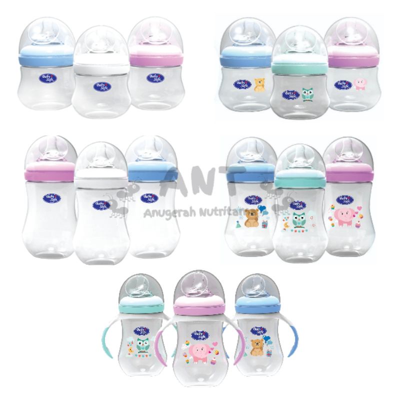 Jual Baby Safe Wide Neck Bottle (Botol) 125ml & 250ml | Shopee Indonesia