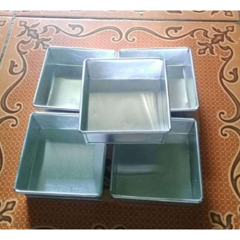 Jual loyang kotak mini/ kue bolu uk.10x10x4 | Shopee Indonesia