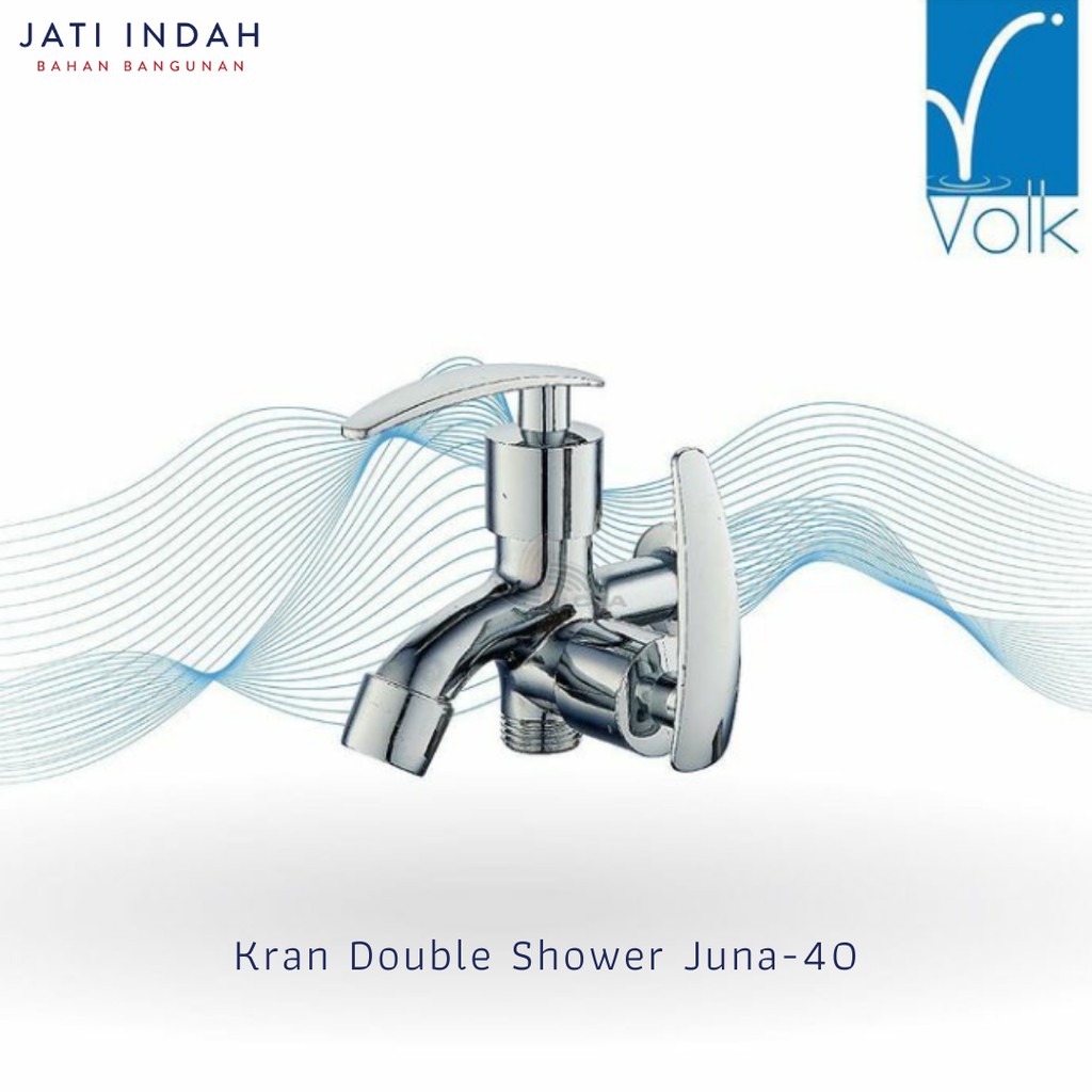 Jual Kran Double Shower VOLK Juna-40 / Bima-40 Stainless Steel / Keran ...