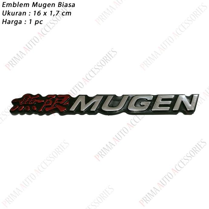 Jual Emblem Mobil Tulisan MUGEN Biasa 16 cm prima4to dijamin | Shopee ...