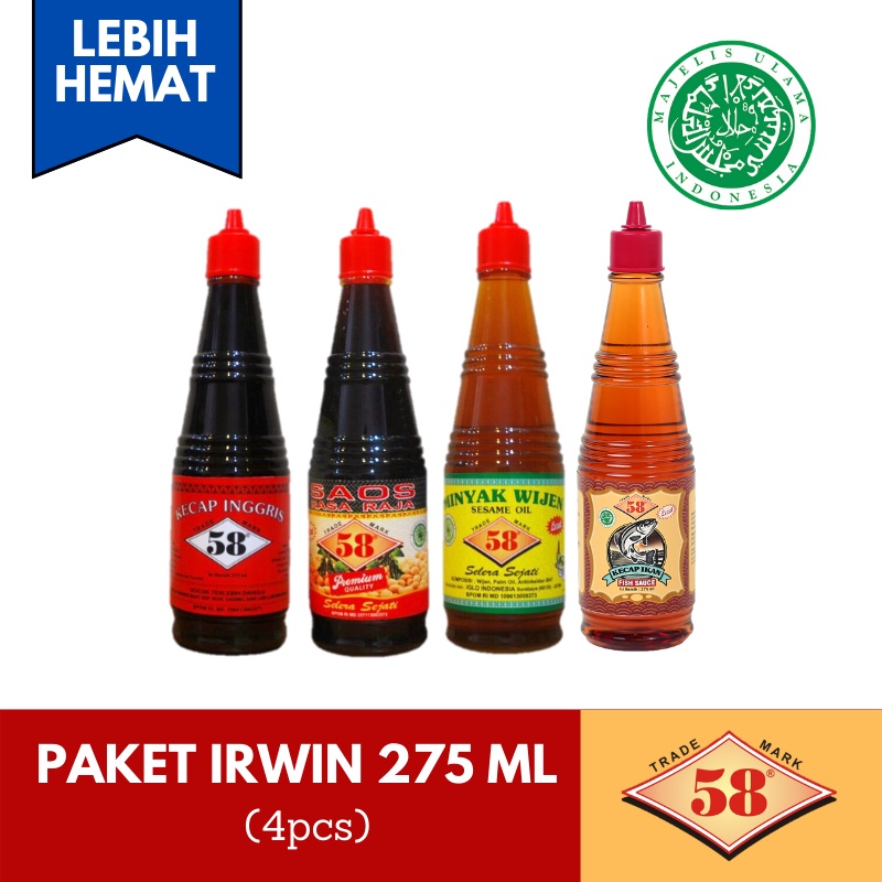 Jual Saos 58 - PAKET IRWIN 275ML (KECAP IKAN, RASA RAJA, MINYAK WIJEN ...
