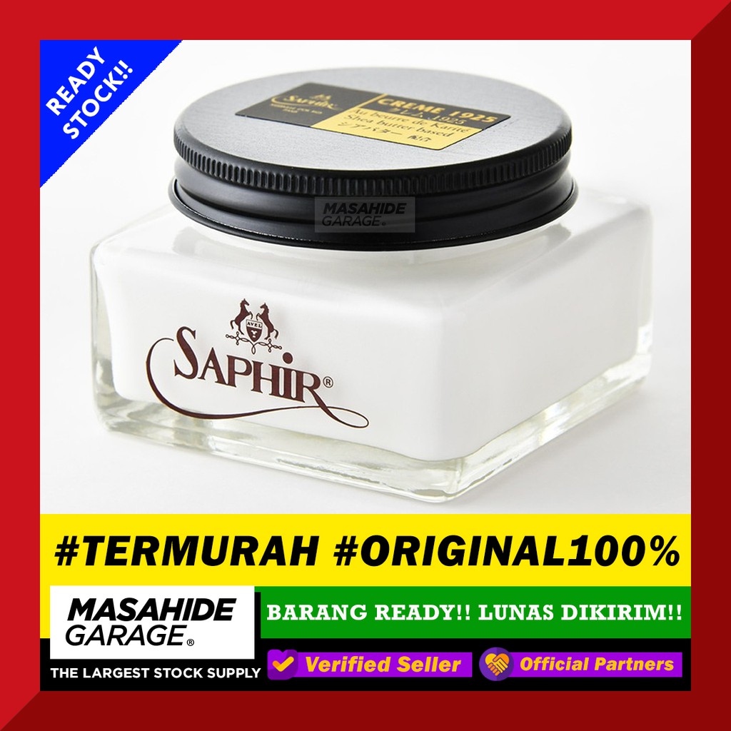 Jual ORIGINAL TERMURAH Saphir Creme White 1925 75ml Perawatan Semir ...