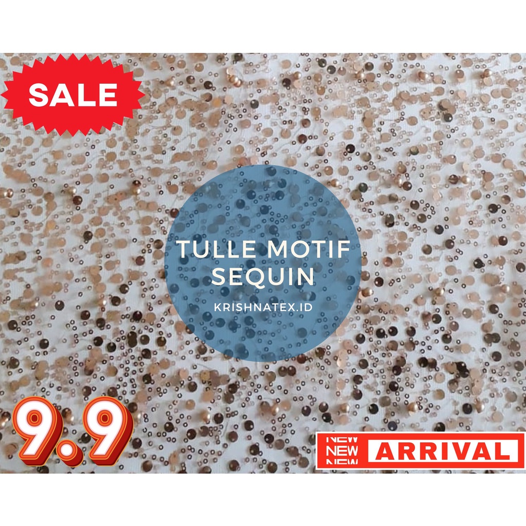 Jual Kain Bahan Brokat Tulle Tille Tile Tule Full Payet Promo Tulle ...