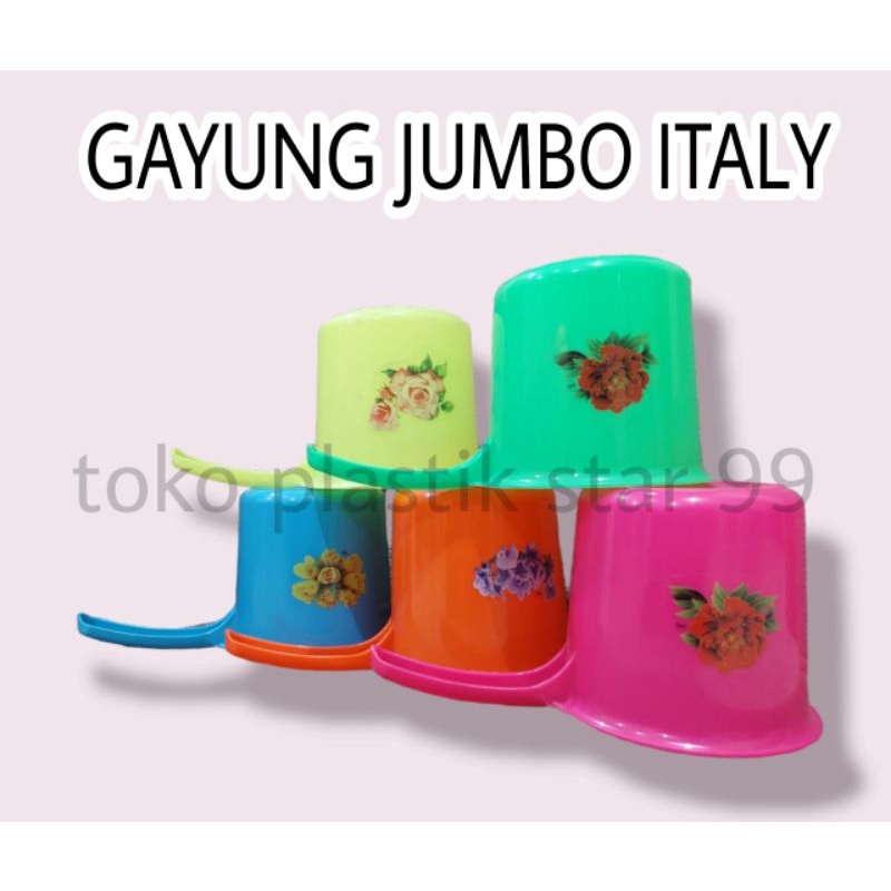 Jual GAYUNG JUMBO ITALY WARNA PLASTIK | Shopee Indonesia