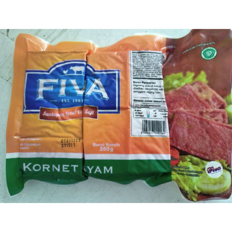 Jual FIVA KORNET AYAM 250GR ISI 7 // FROZEN FOOD BANDUNG | Shopee Indonesia