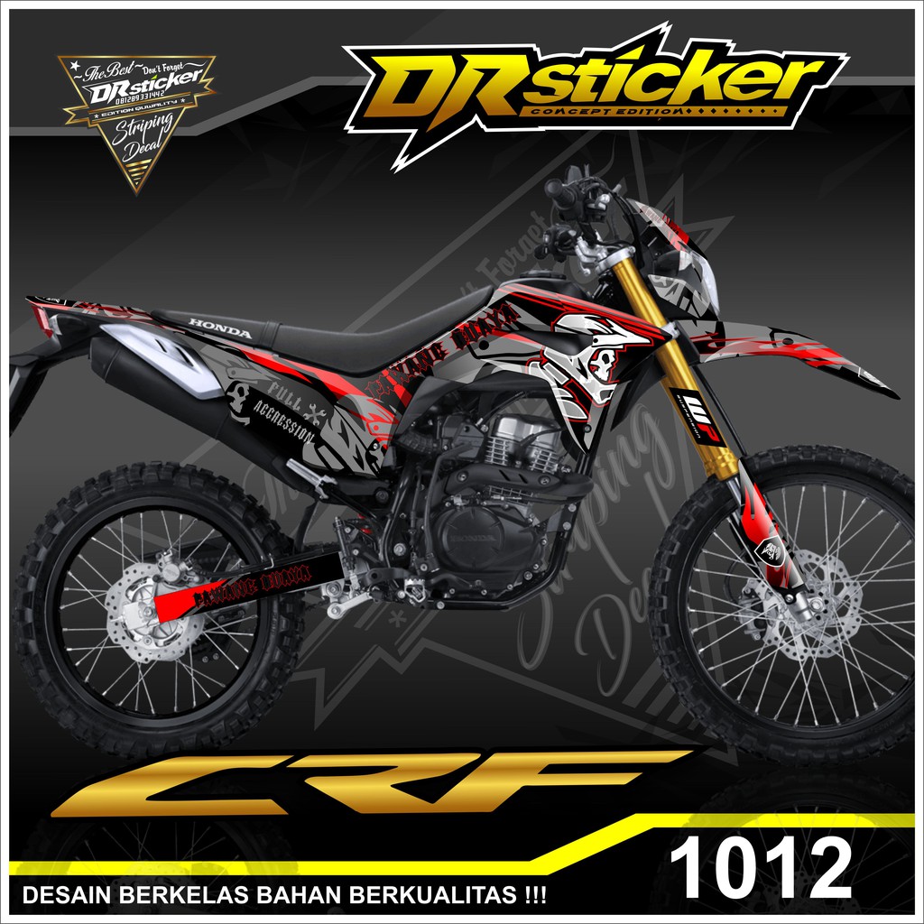Jual Decal Sticker Motor CRF 150L New Full Body Custom Desain Supermoto ...