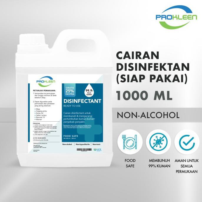 Jual Disinfectant Antiseptik Konsentrat Cairan Desinfektan PROKLEEN 1L ...