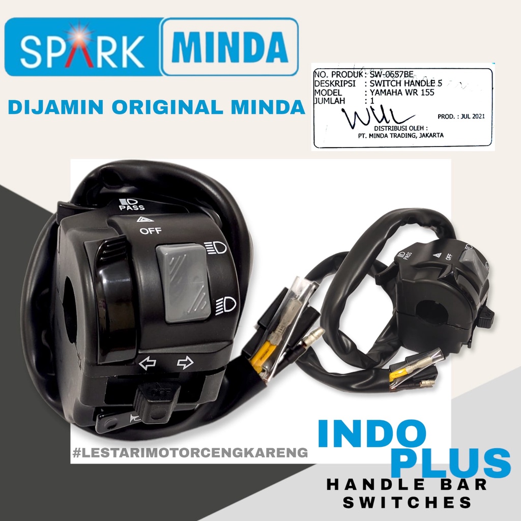 Jual MINDA HOLDER SAKLAR KIRI LAMPU WR155 WR 155 NEW VIXION LED ADA ...