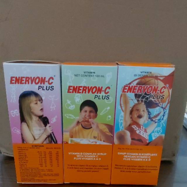 Jual Enervon C plus Syrup 120ml | Shopee Indonesia