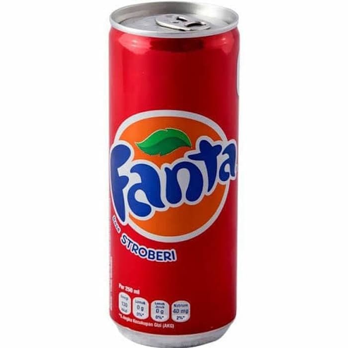 Jual Fanta Strawberry Kaleng Panjang Slim 250 ml 1 Dus Isi 24 Pcs | Shopee Indonesia